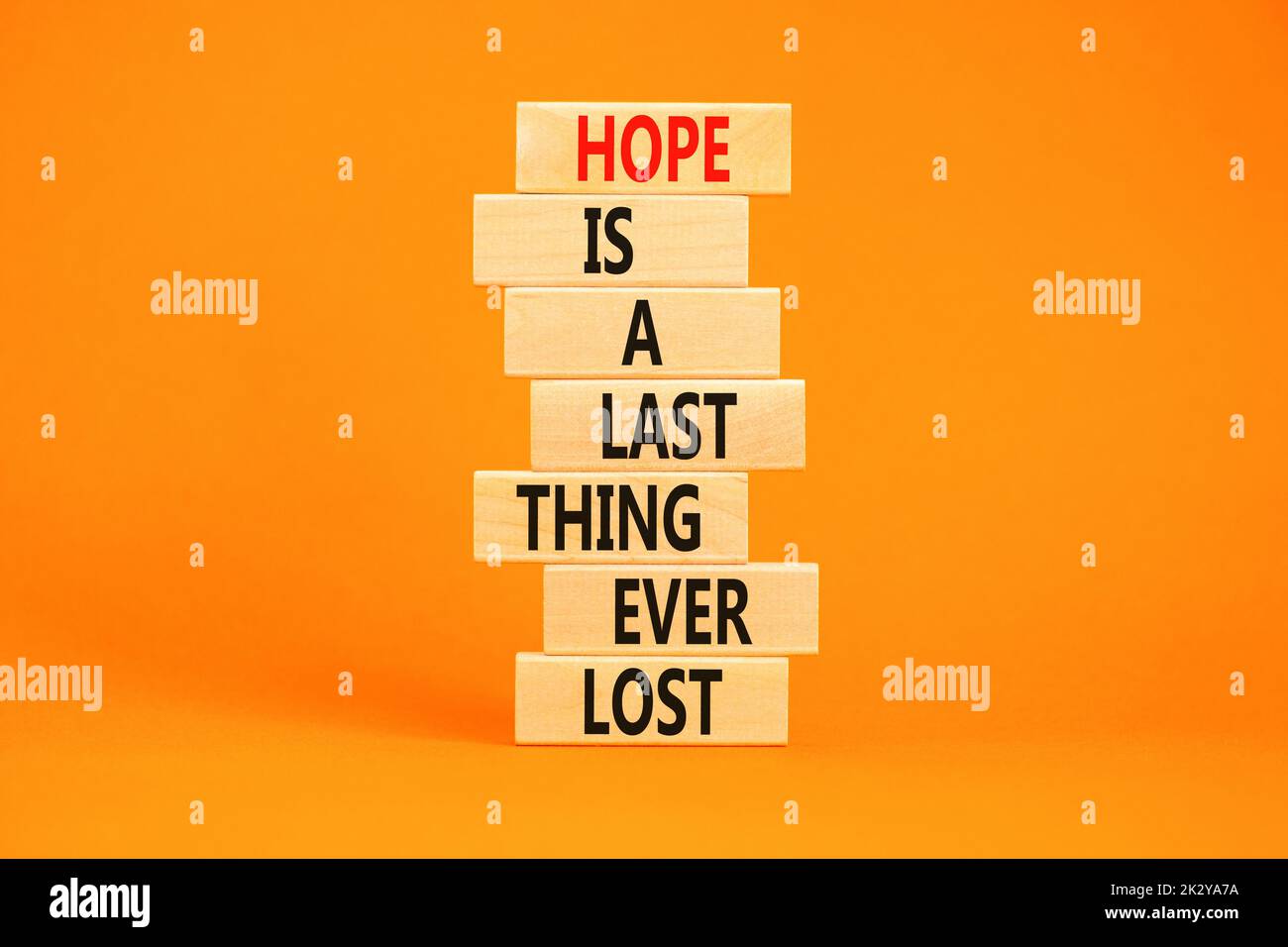 Do not lost hope symbol. Concept words Hope is a last thing ever lost ...