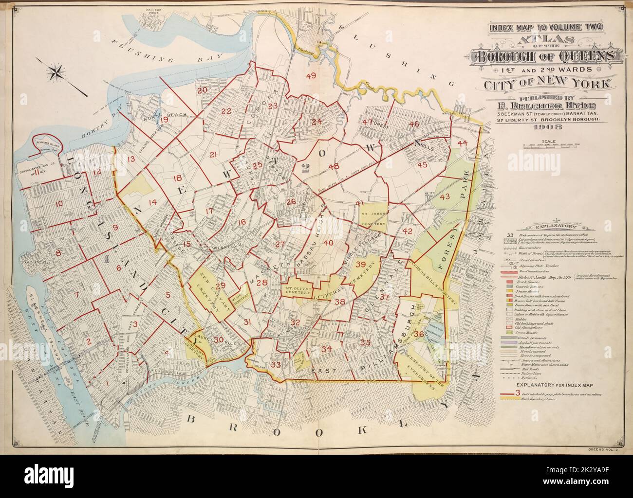 Map of flushing hi-res stock photography and images - Alamy