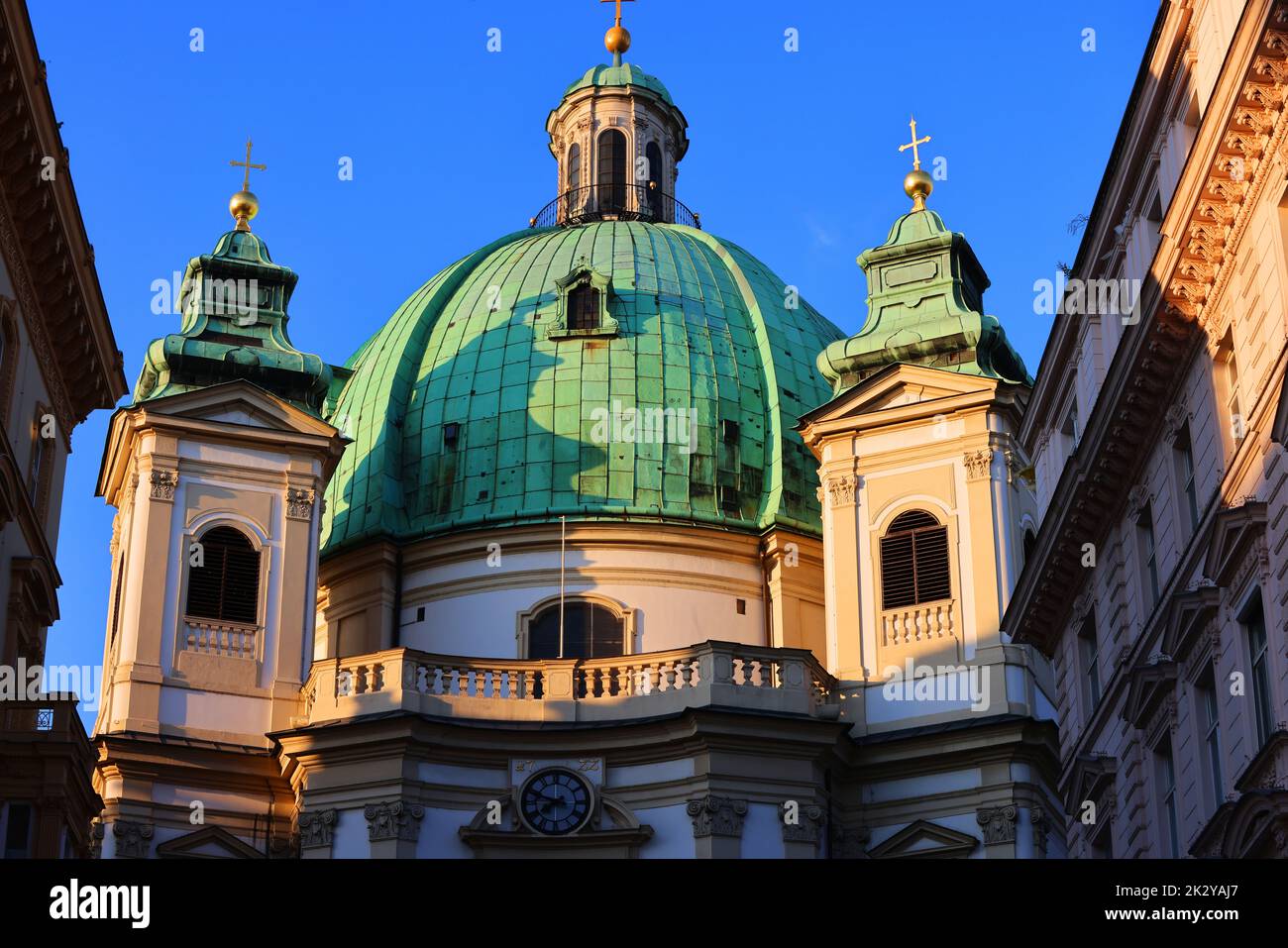 Wien Kirche, Kirche, Barock, die Peterskirche ist eine der schönsten ...