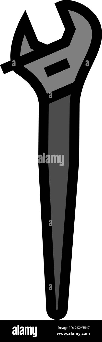 spud wrench tool color icon vector illustration Stock Vector Image ...