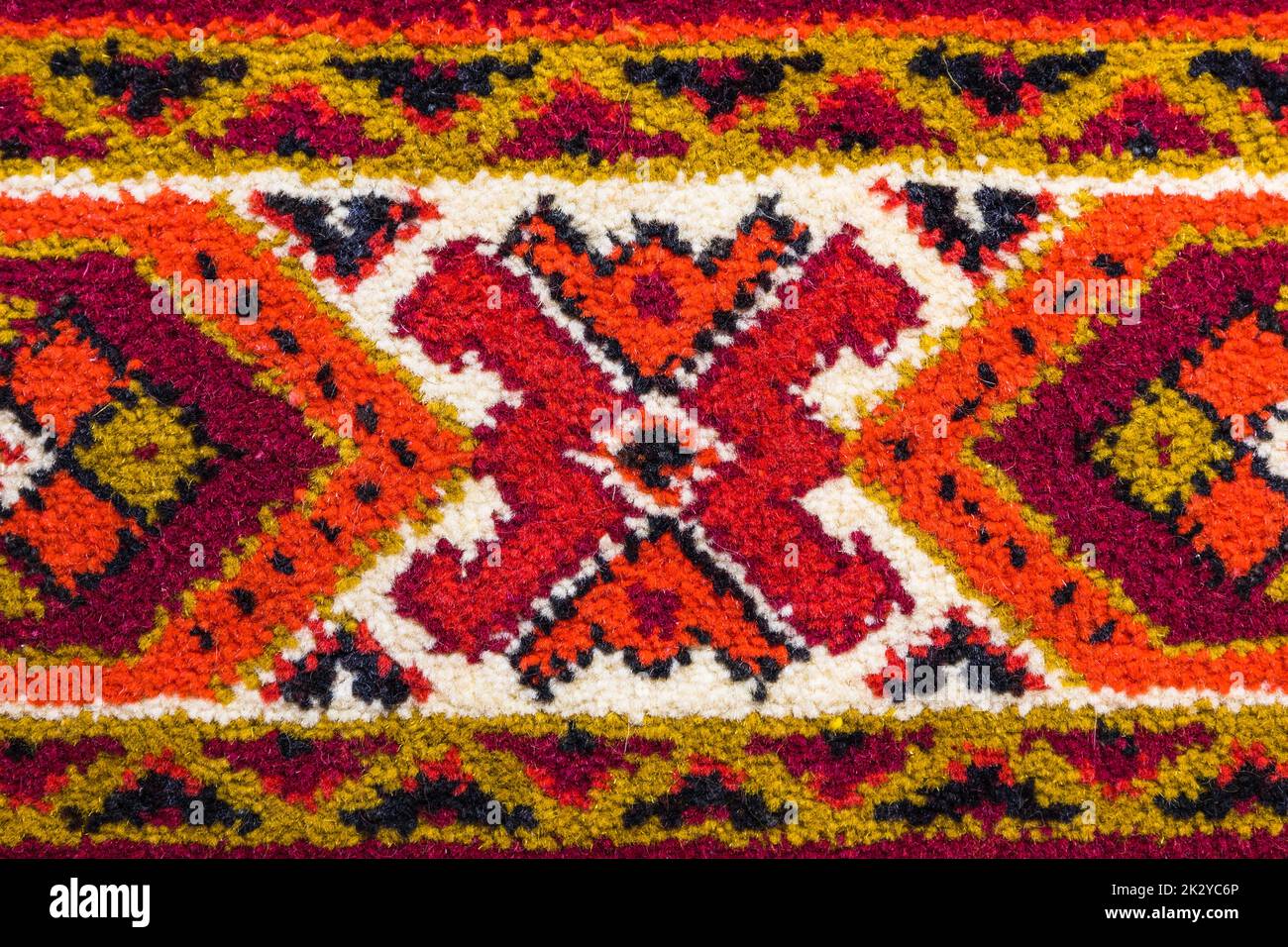 Part of old vintage carpet texture with abstract ornament Stock Photo ...