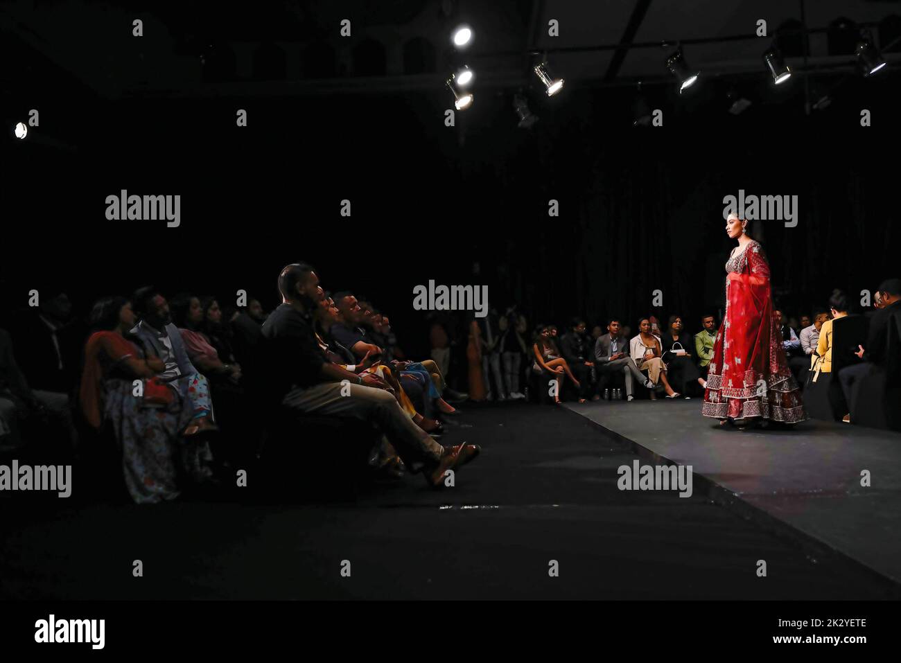 Models catwalk on the runway wearing designer wear on the second day of ...