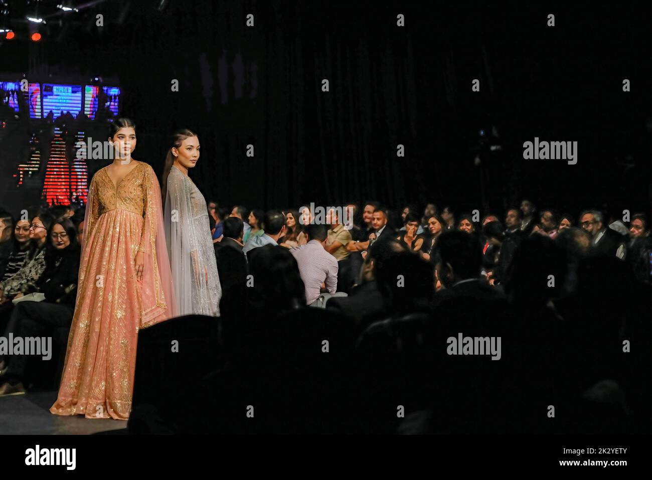 Models catwalk on the runway wearing designer wear on the second day of ...