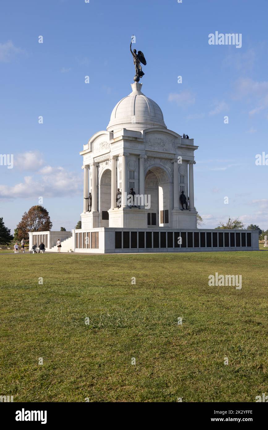 State of Pennsylvania Monument, Hancock Road, Gettysburg National Park ...