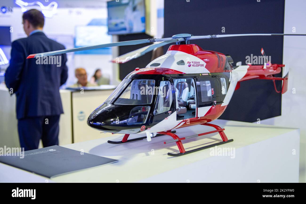 August 30, 2019, Moscow region, Russia. Model of the Russian light ...