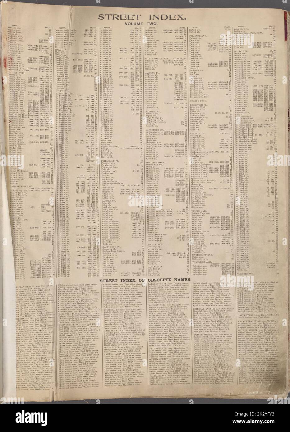 Historical street index map hi-res stock photography and images - Alamy
