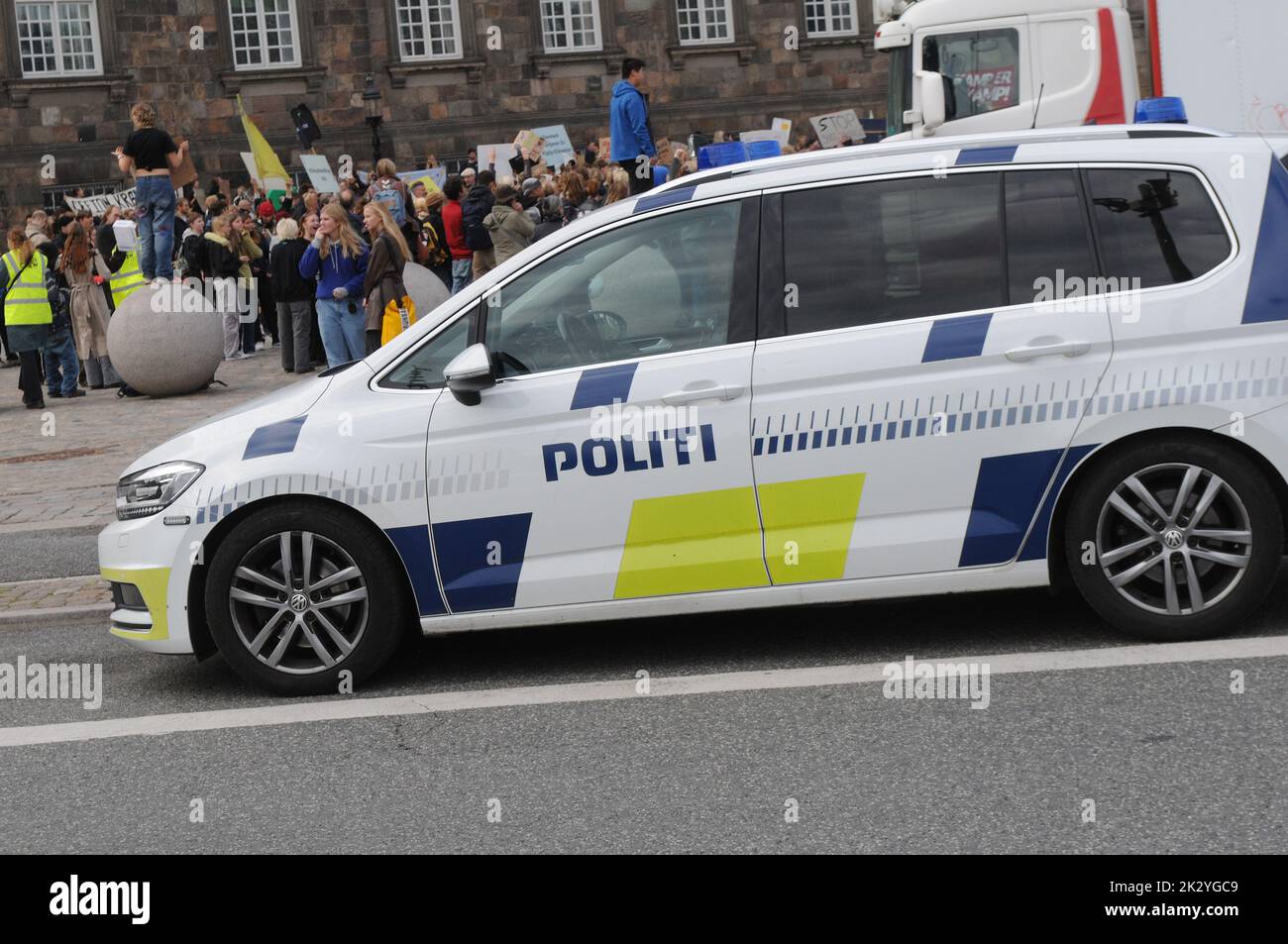 Copenahgen /Denmark/23 Septemeber2022/Danish police vichle in danish ...