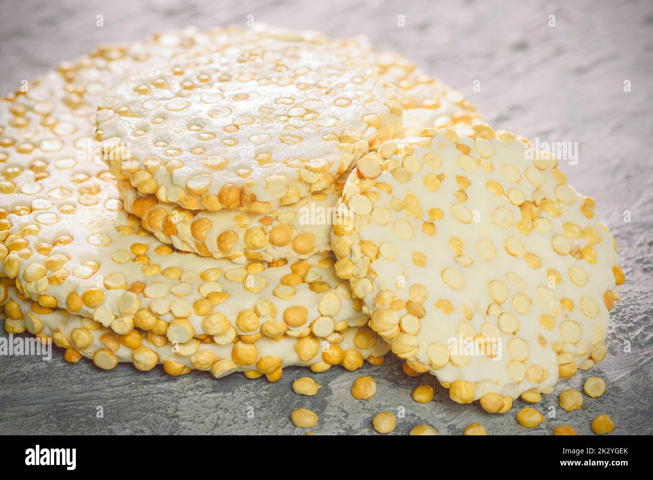 Traditional Arabic sugar coated chickpeas sweets. Egyptian oriental ...