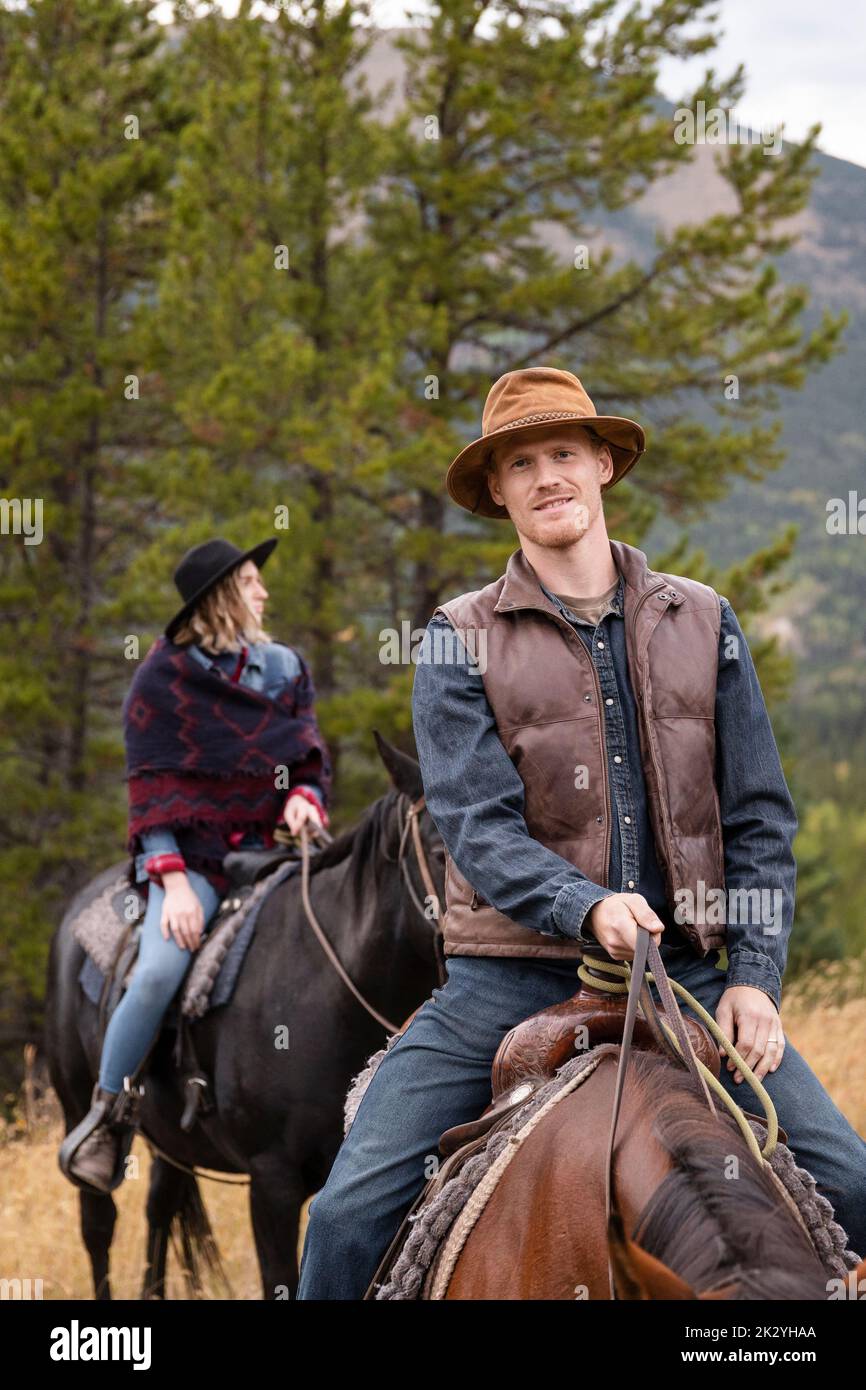 Man horseback western hi-res stock photography and images - Alamy