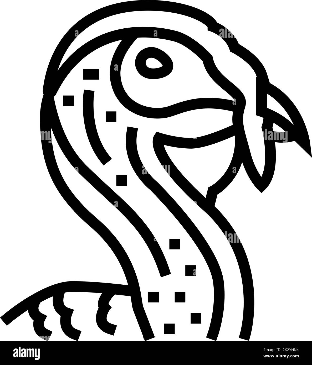 turkey animal zoo line icon vector illustration Stock Vector Image ...