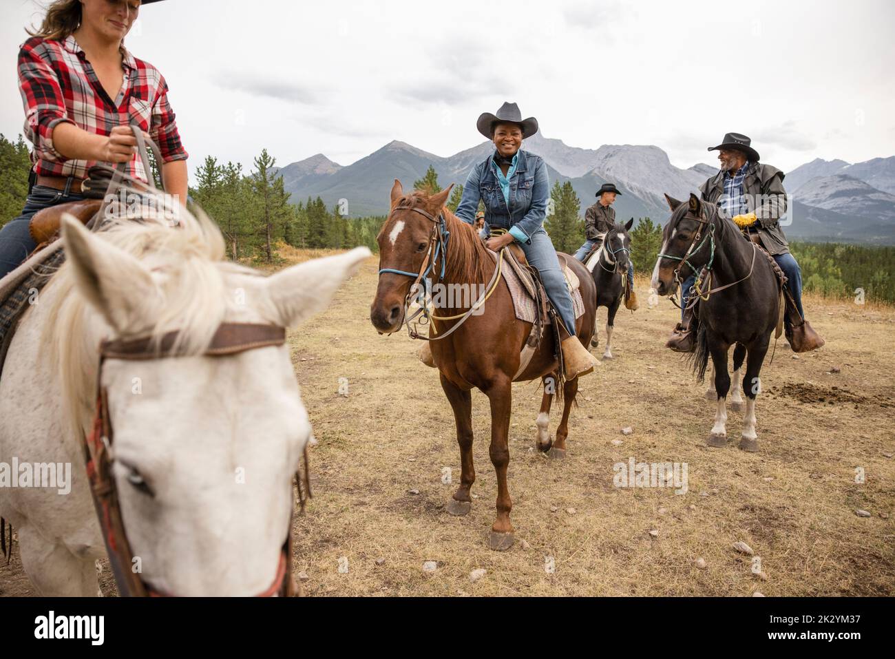 Young woman african american and baby with friends hi-res stock ...