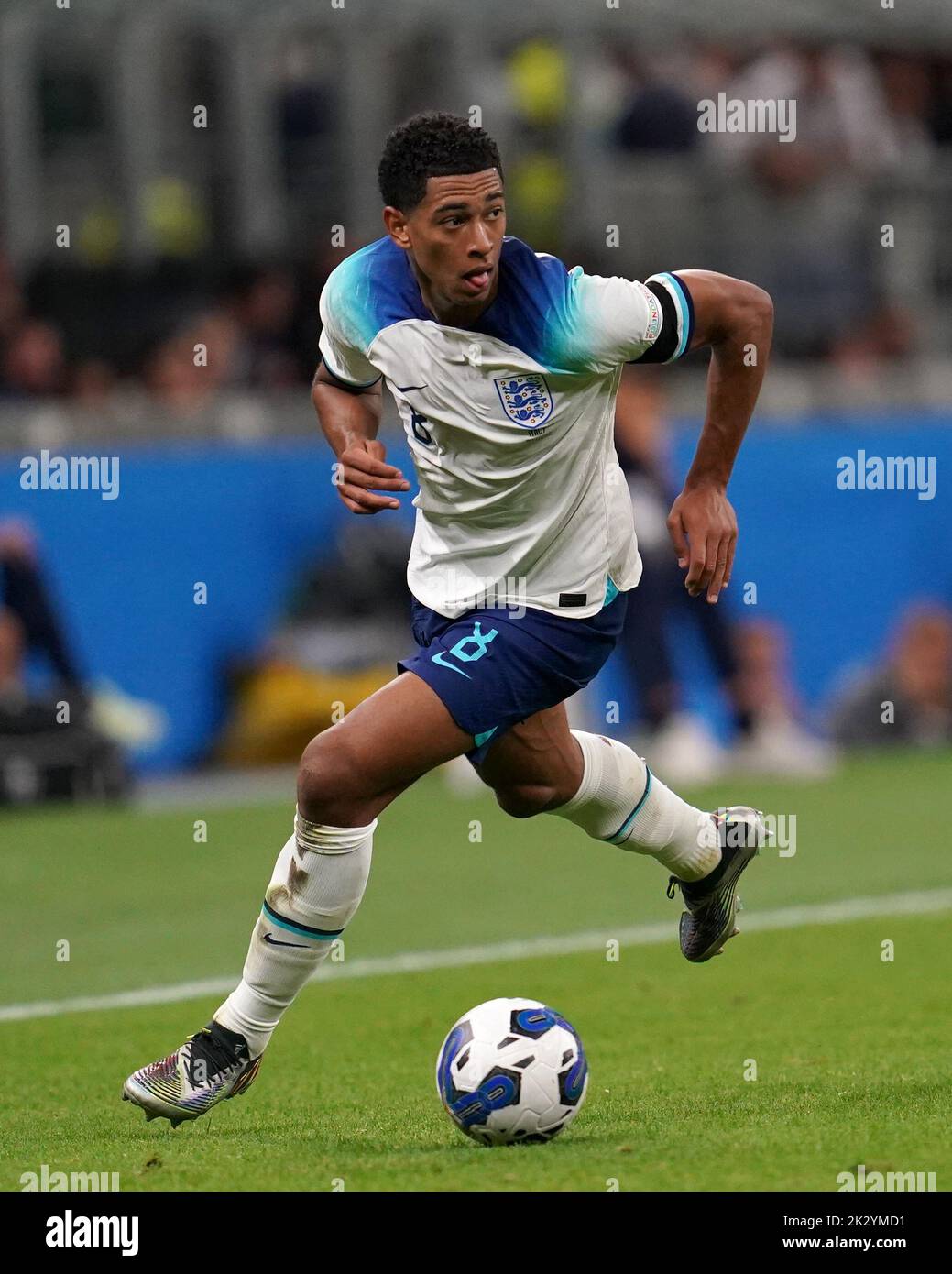 England's Jude Bellingham during the UEFA Nations League match at San ...