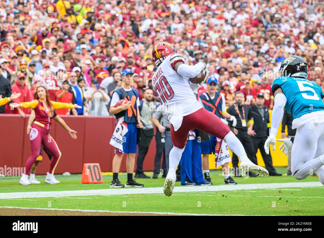 Landover, MD, USA. 11th Sep, 2022. Washington Commanders wide receiver ...