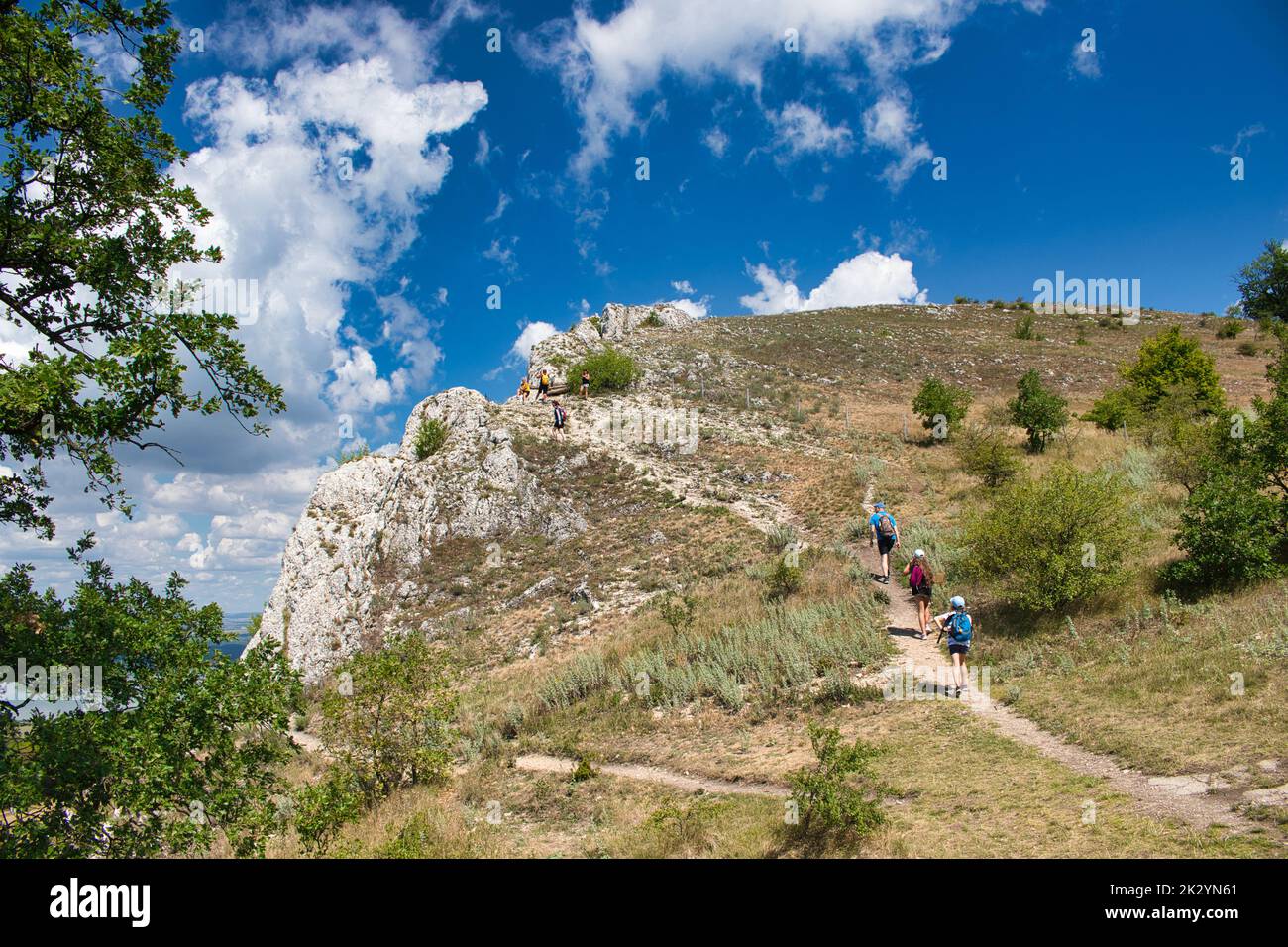 Hiking in the Palava hills. Moravia Region, Czech Republic Stock Photo ...