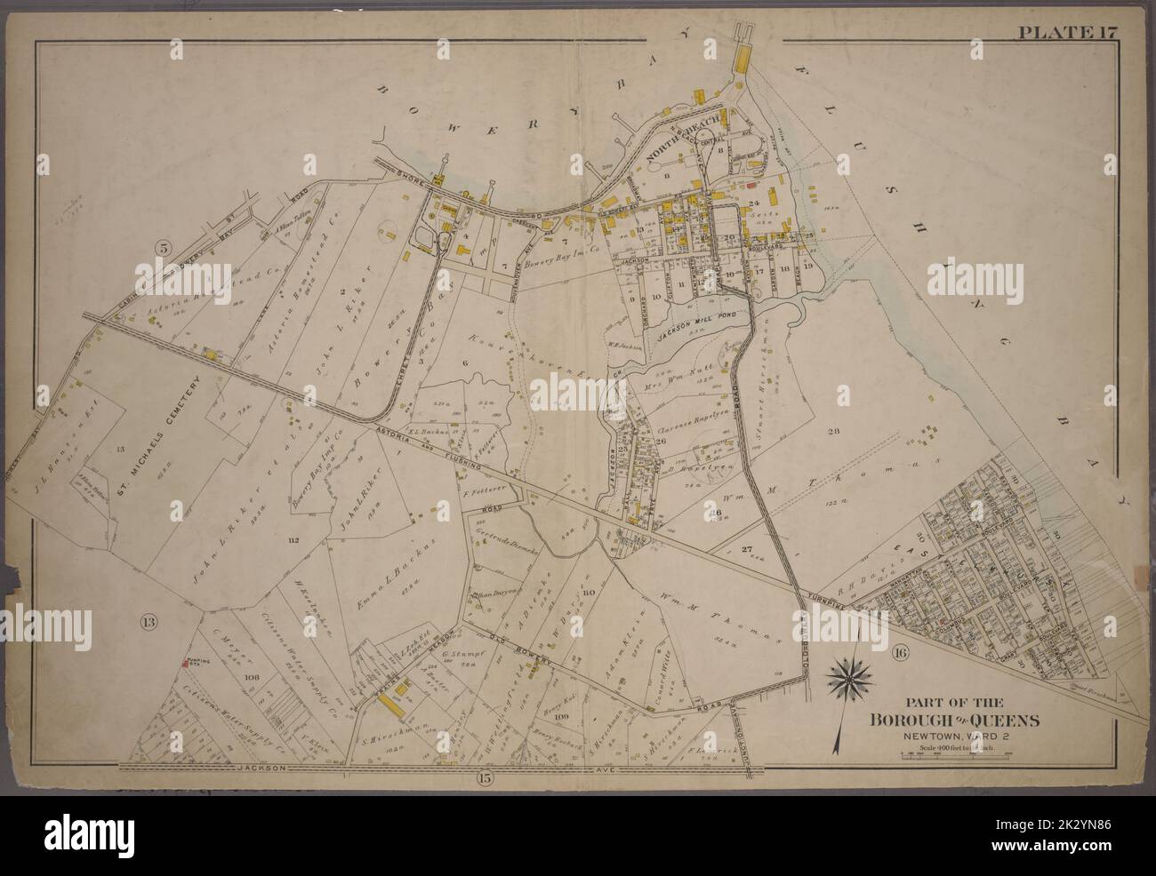 Old map of flushing hi-res stock photography and images - Alamy