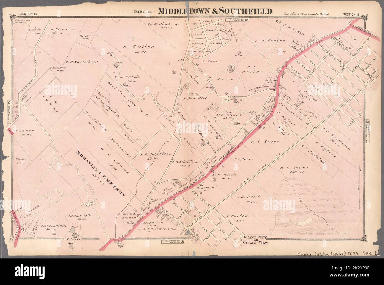 Cartographic, Maps. 1874. Lionel Pincus and Princess Firyal Map ...