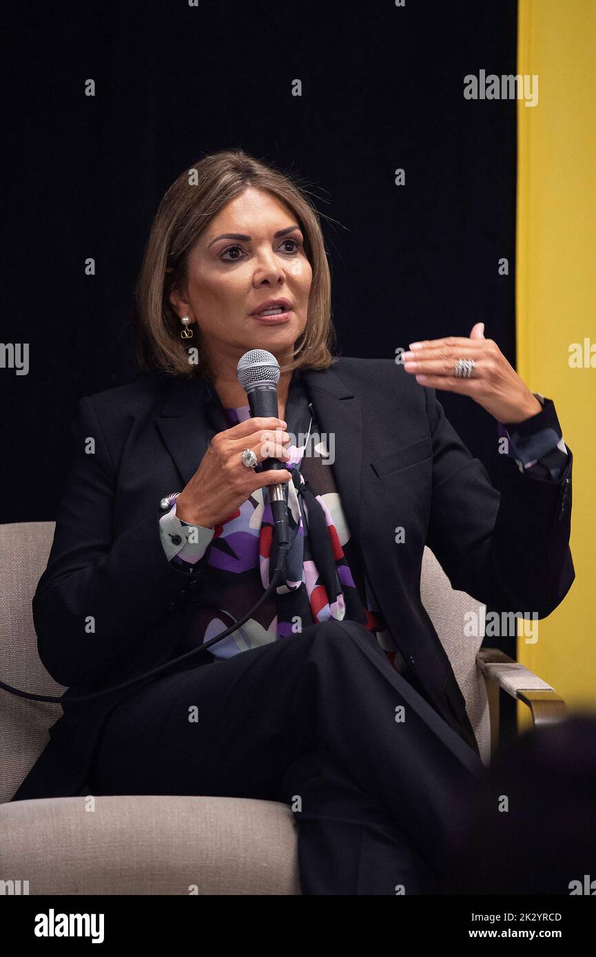 September 23, 2022: Eva Guzman speaking at The Texas Tribune Festival ...