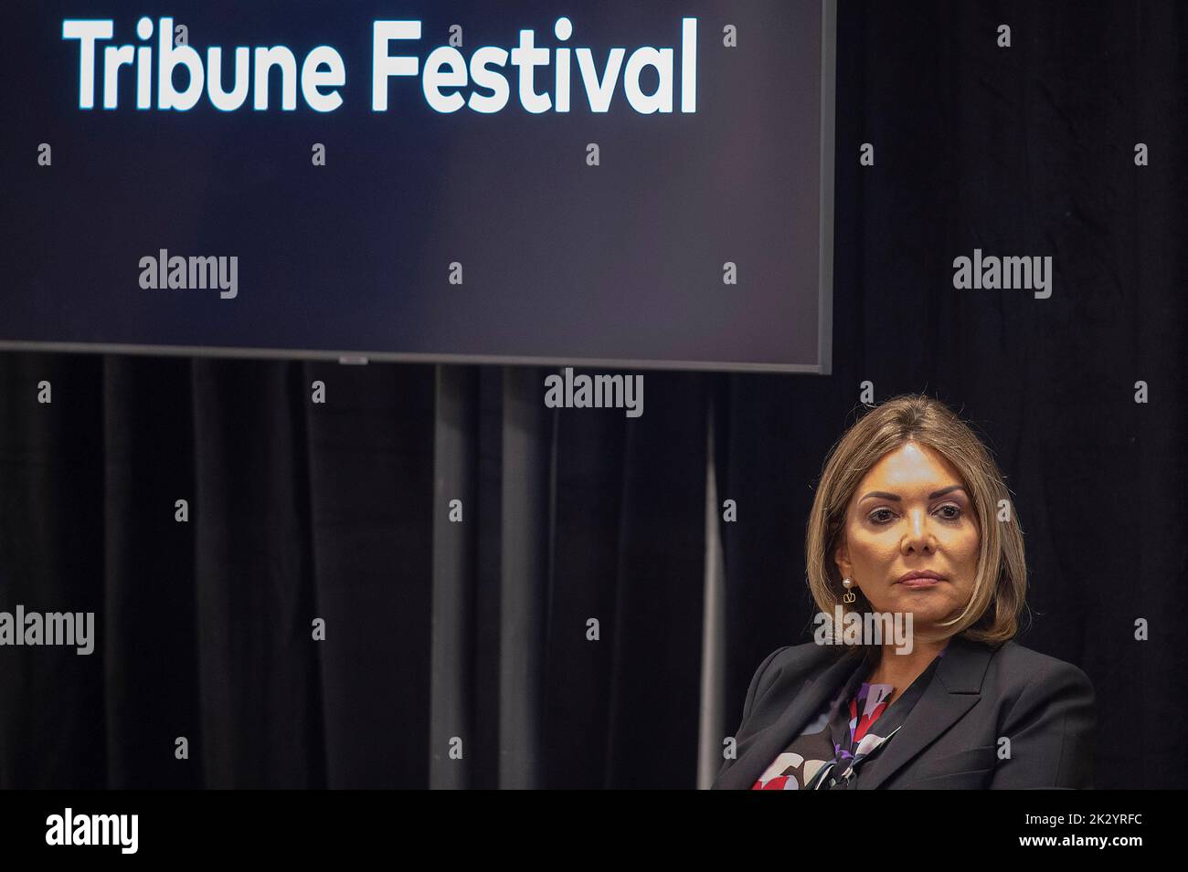 September 23, 2022: Eva Guzman speaking at The Texas Tribune Festival ...