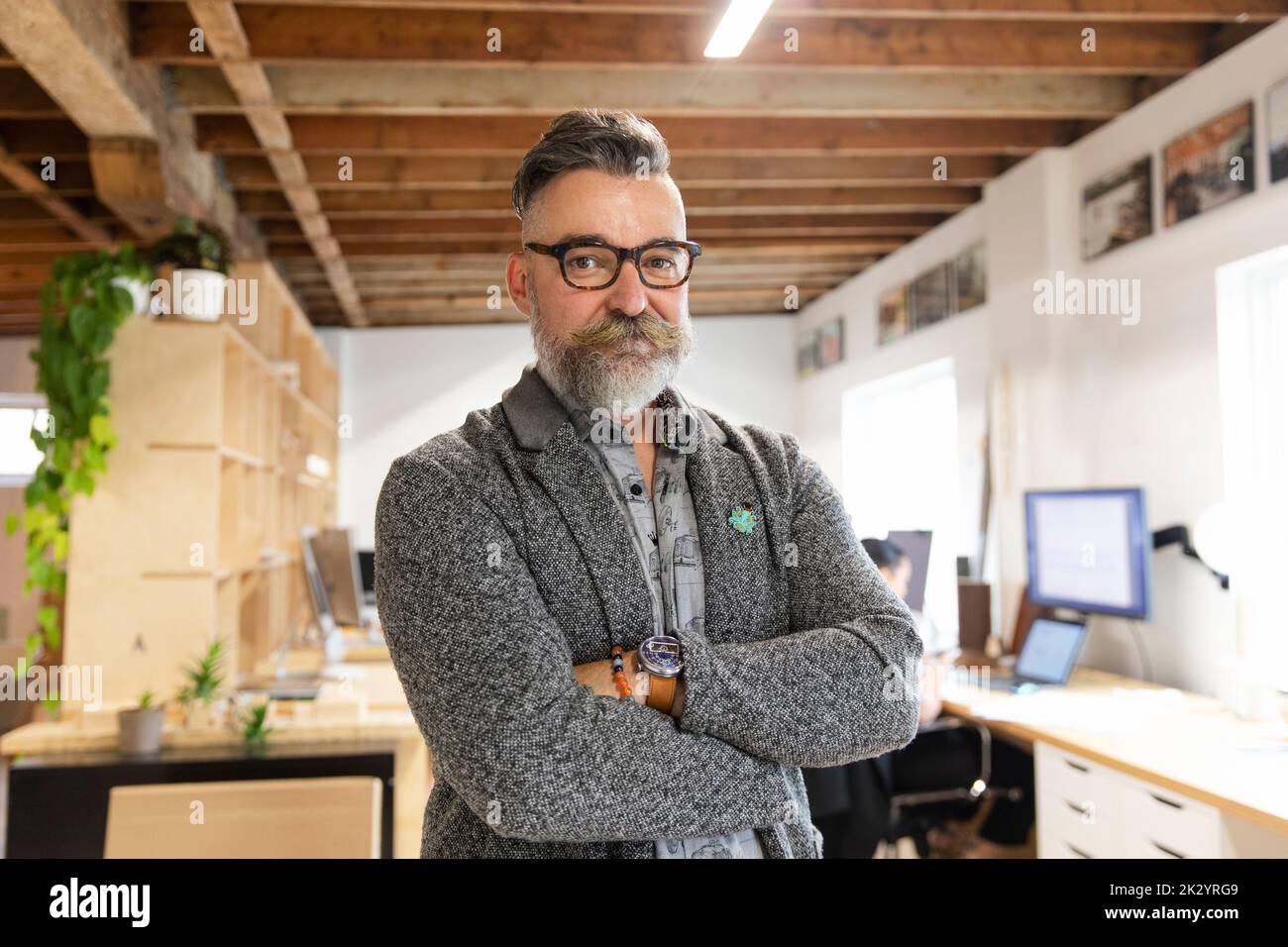 Portrait of owner of architecture startup Stock Photo - Alamy