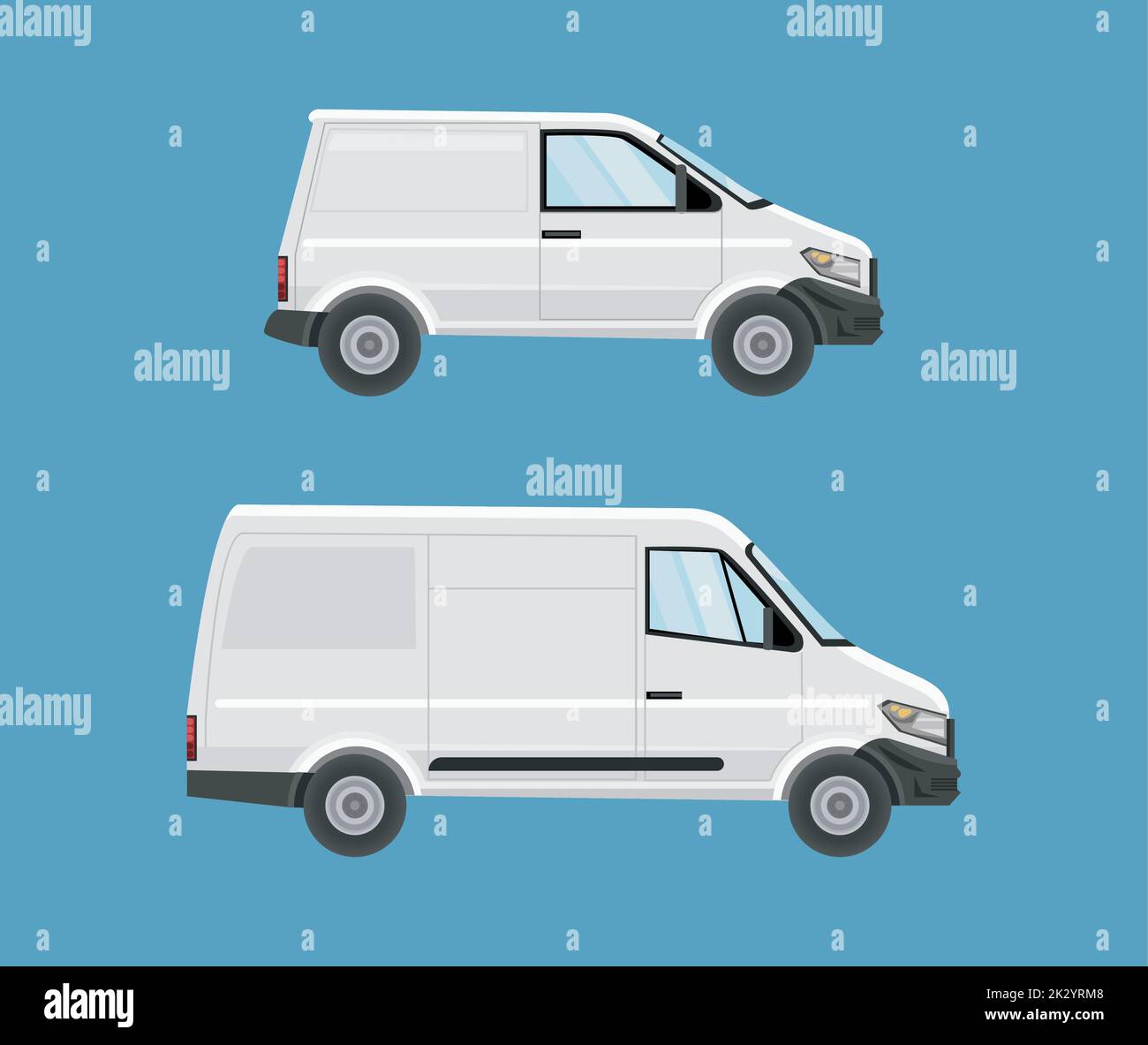 mockup vans white vehicles Stock Vector Image & Art - Alamy