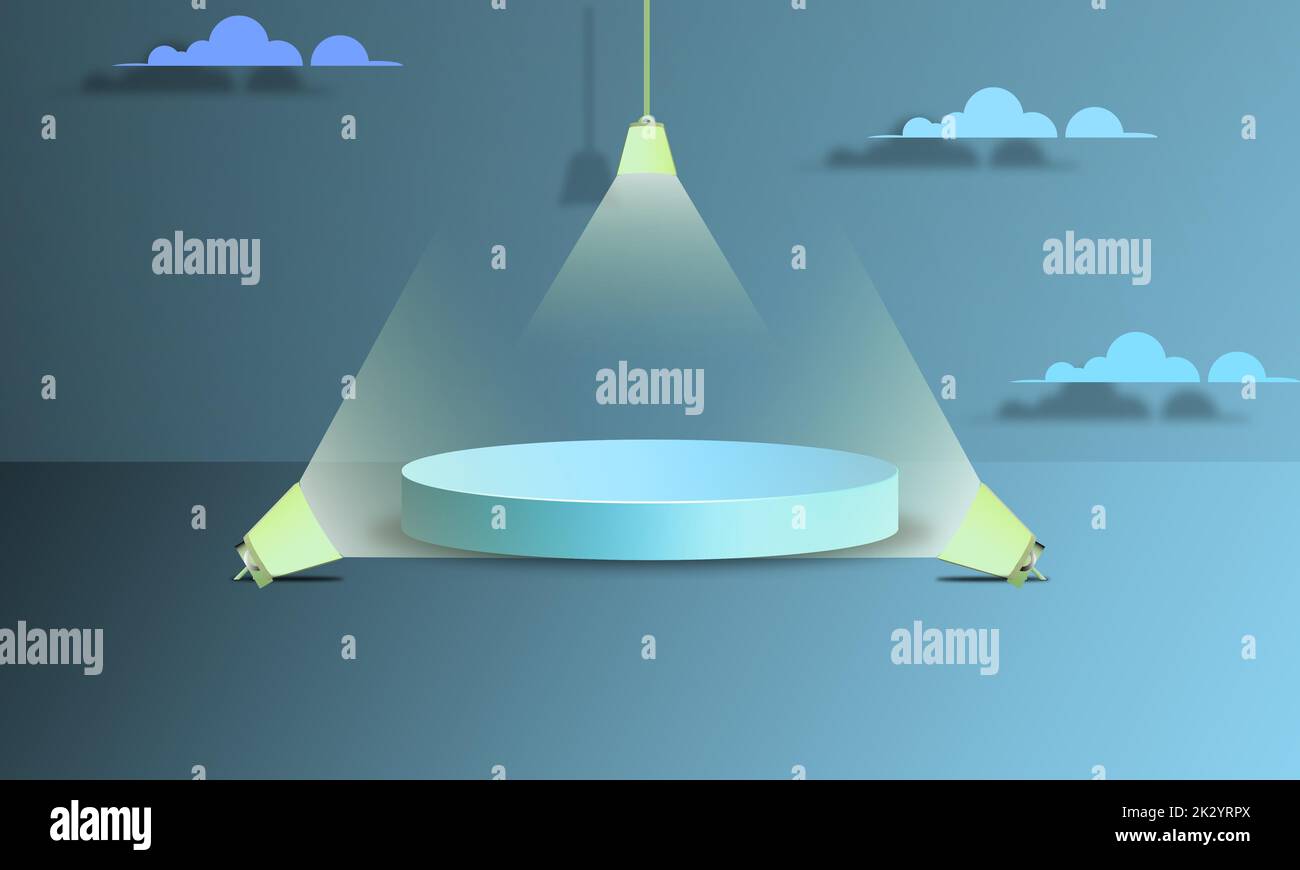 Virtual presentation digital mockup Stock Vector Images - Alamy