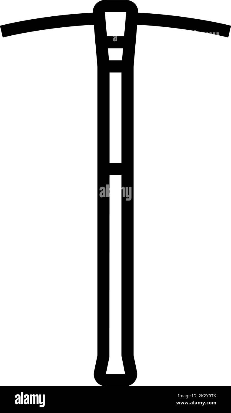 pick axe weapon line icon vector illustration Stock Vector Image & Art ...