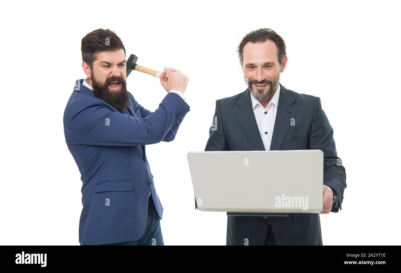 Internet connection failure. Computer service concept. Business ...