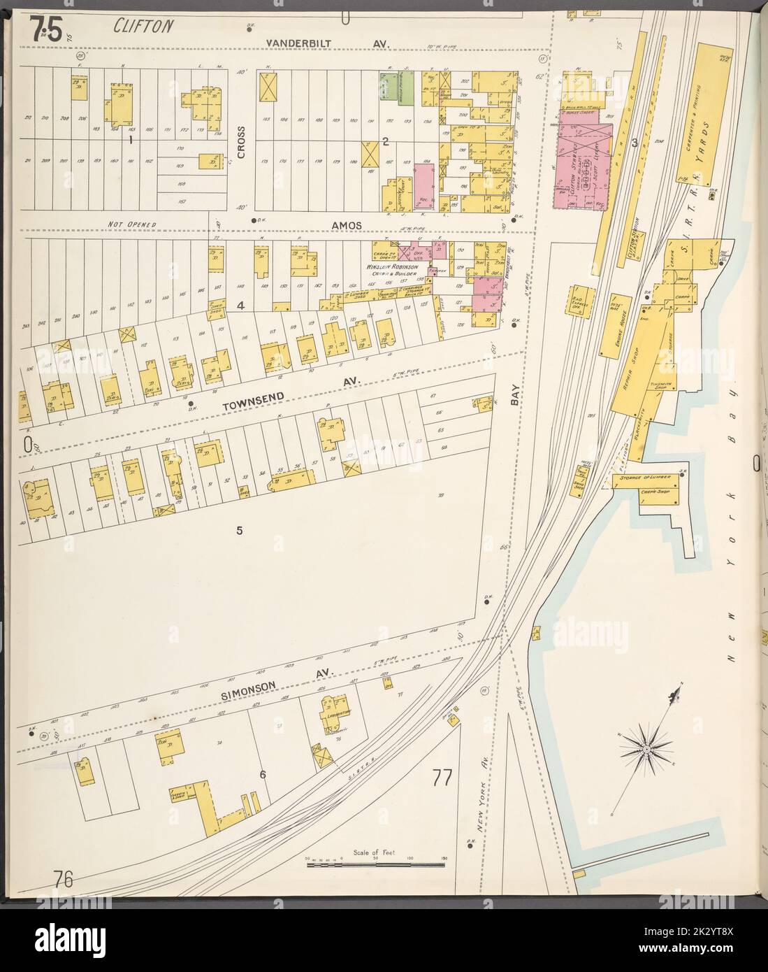 Map of vanderbilt hi-res stock photography and images - Alamy