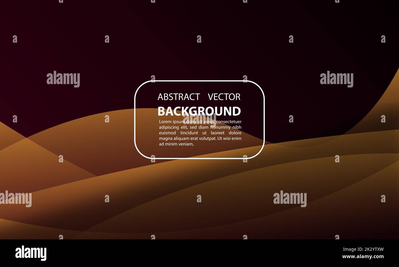 Abstract black background with a gradient orange shadows Stock Vector ...