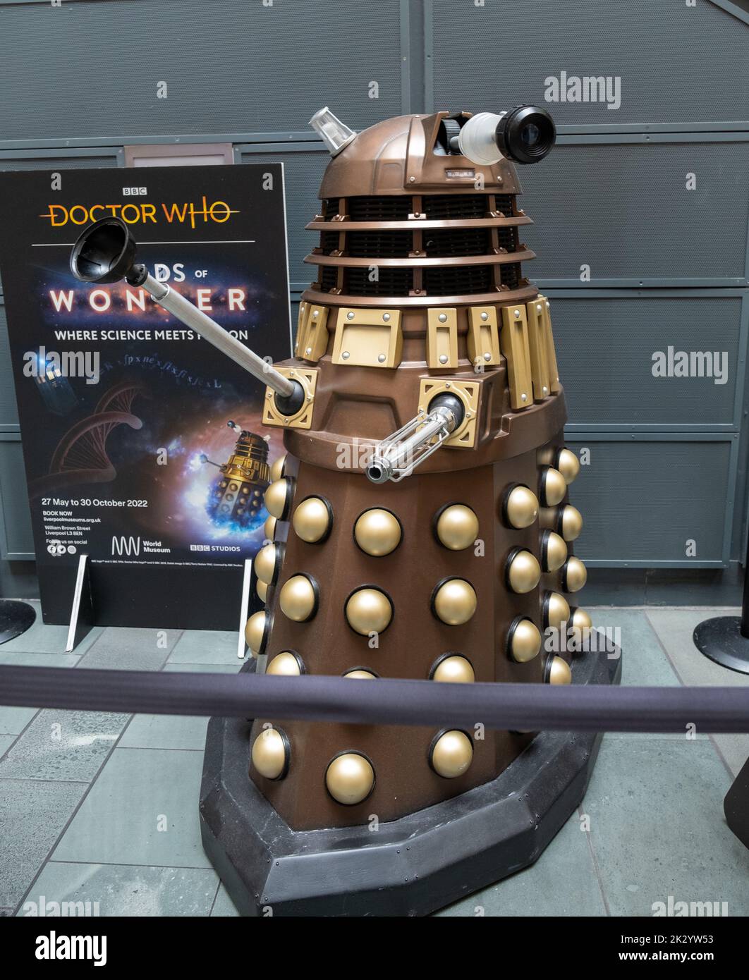 A Dalek from Dr Who. Part of The Wonders of the World exhibition Stock ...