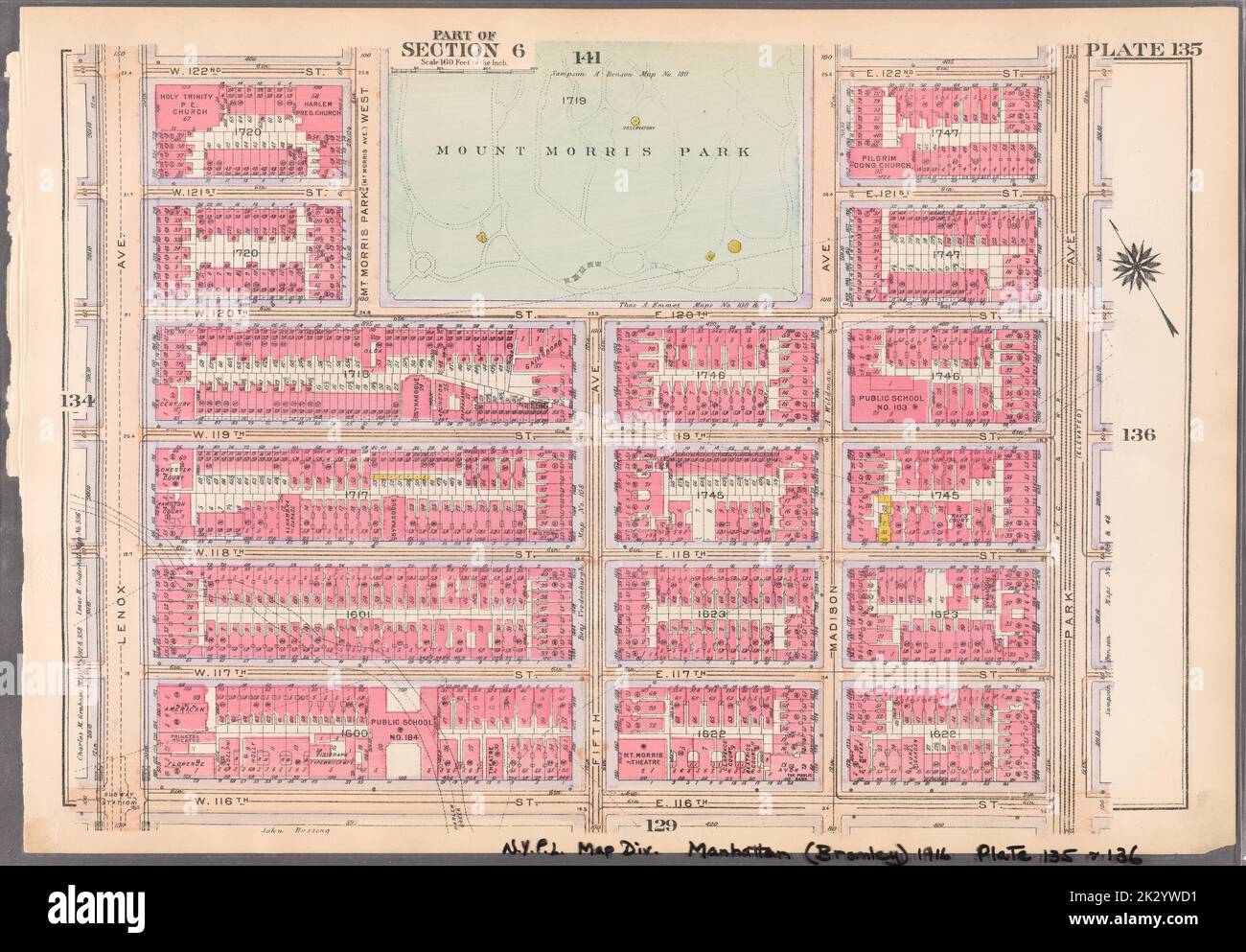 Map of mount morris hi-res stock photography and images - Alamy