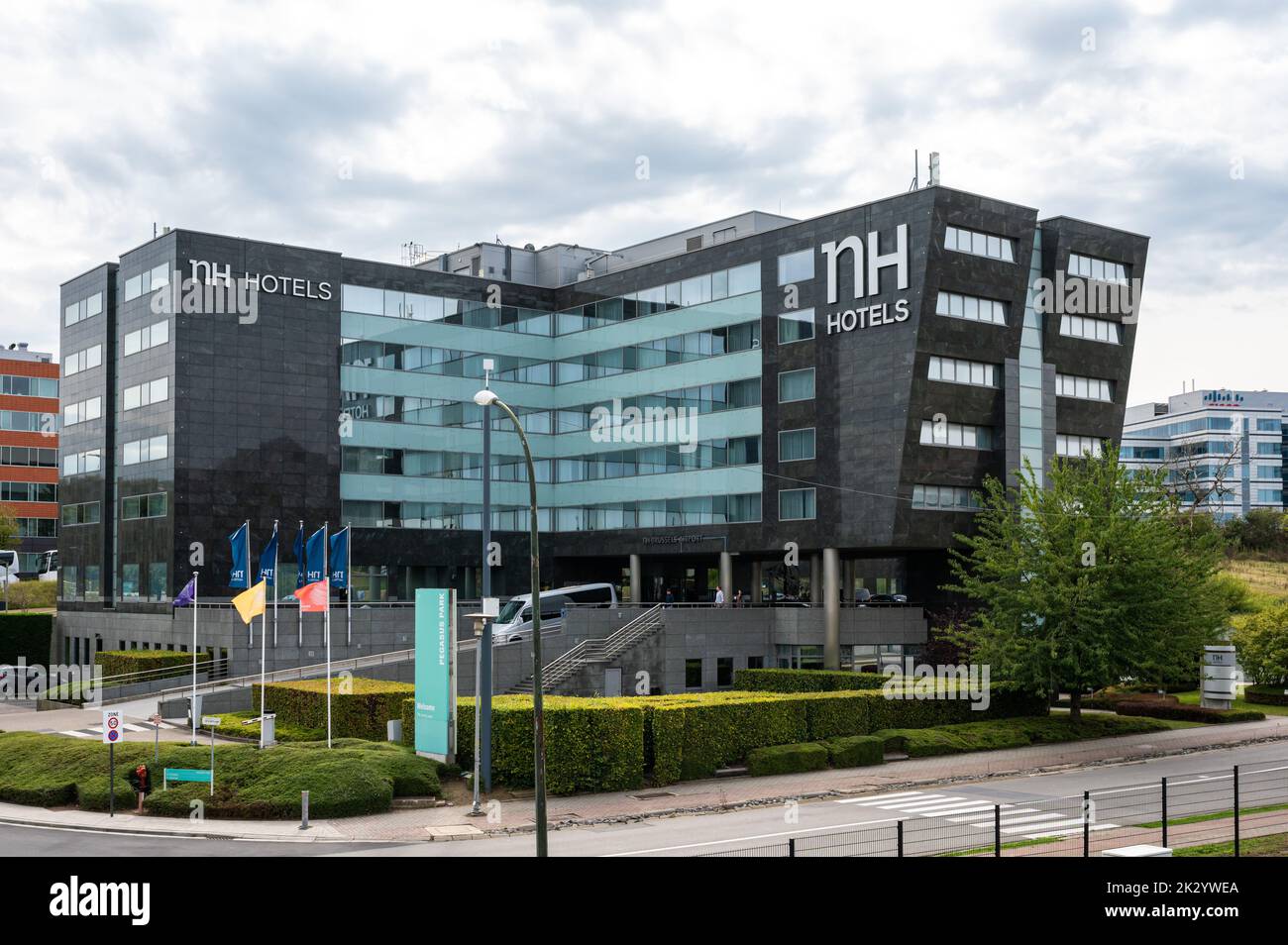 Diegem, Flemish Brabant Region, Belgium, 09 18 2022 - Facade of the NH ...