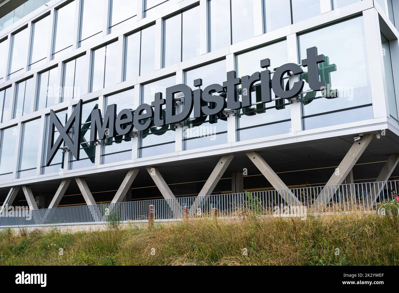 Diegem, Flemish Brabant Region, Belgium, 09 18 2022 - Facade of the ...