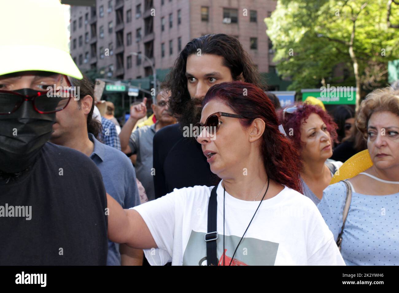 New York, NY, USA. 21st Sep, 2022. United Nations. Protest Against Iran ...