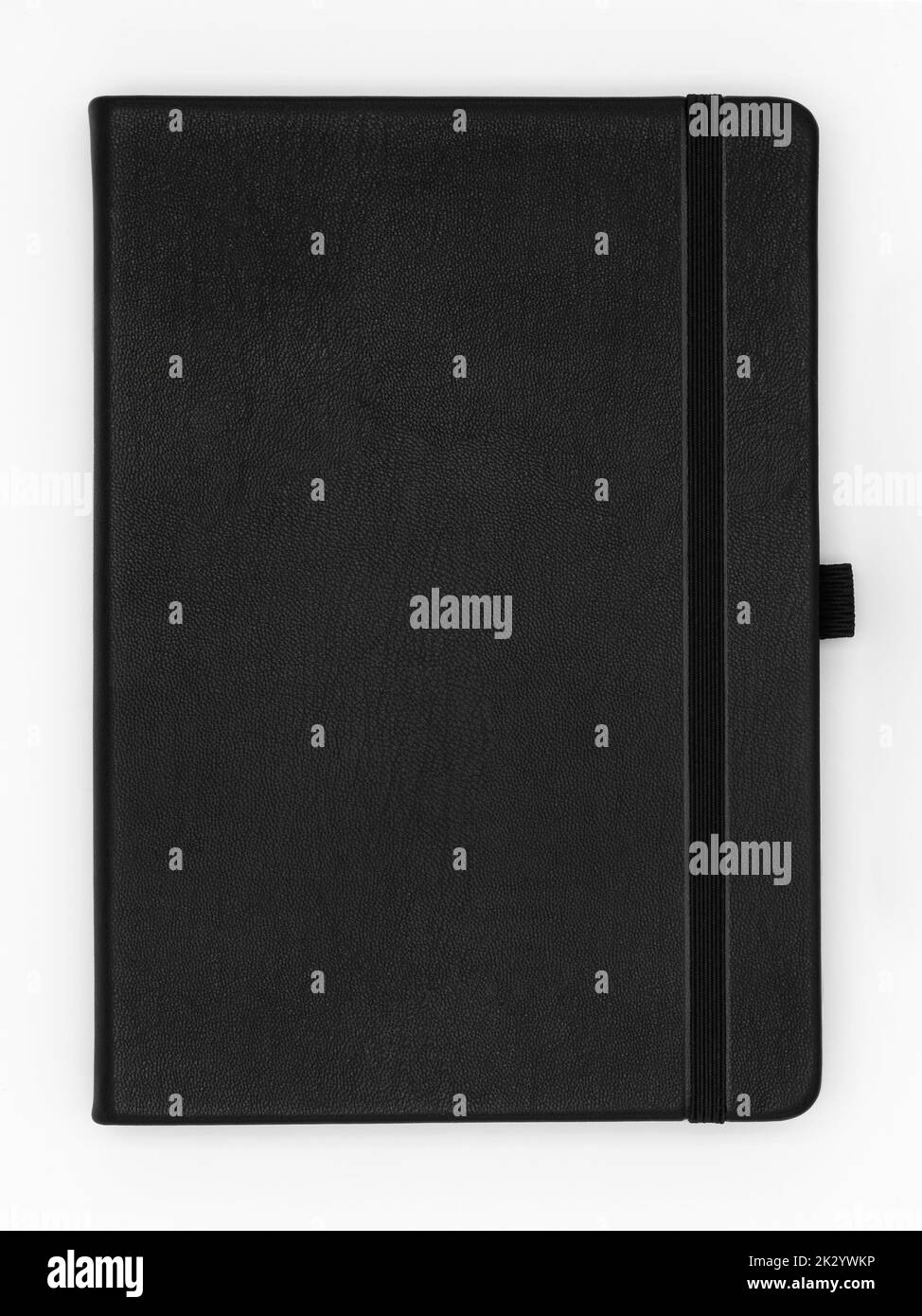 Quality black leather notebook isolated on white background Stock Photo ...