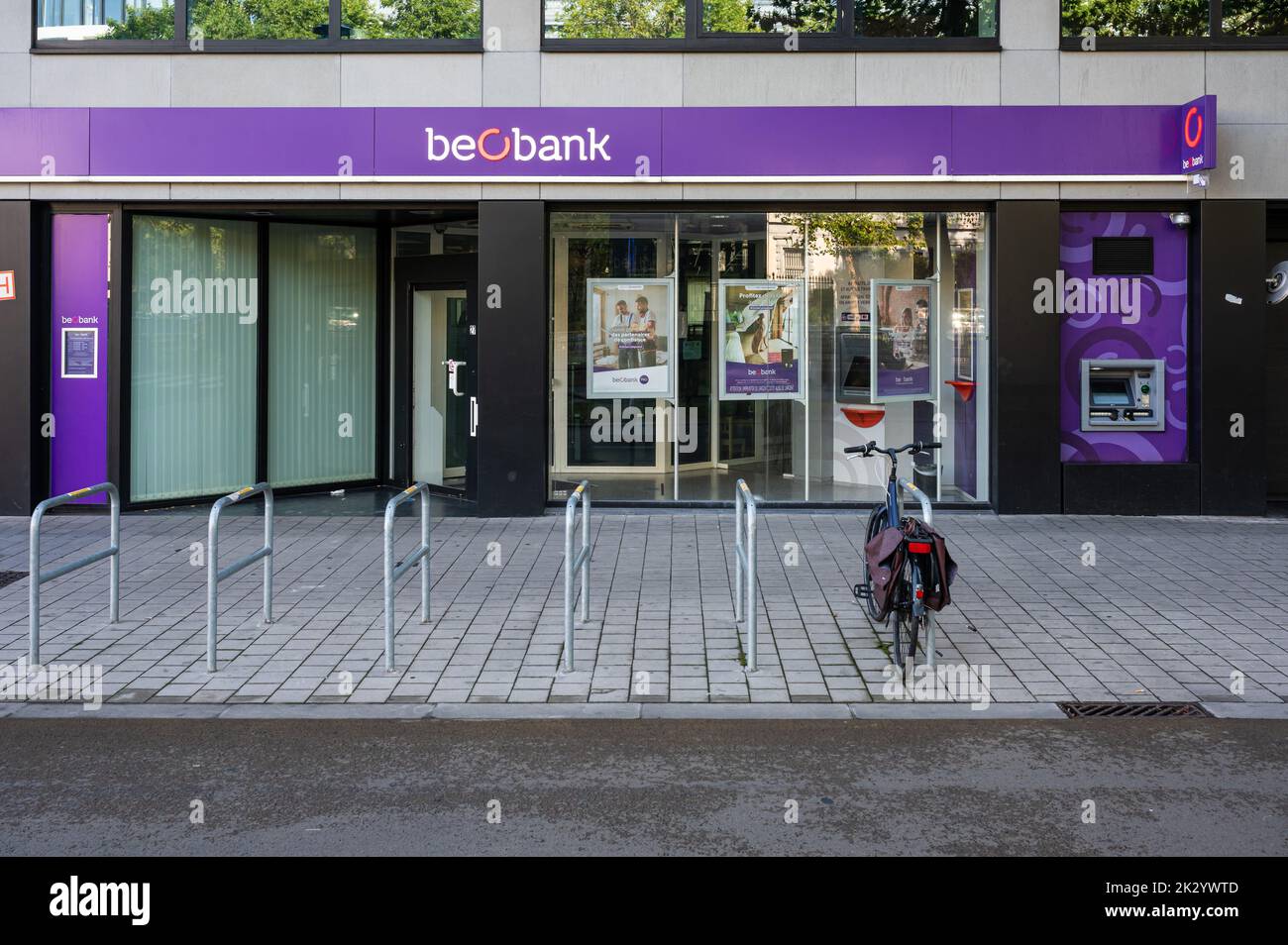 Brussels Old Town, Brussels Capital Region, Belgium, 09 11 2022 - Facade of an agency of the ...