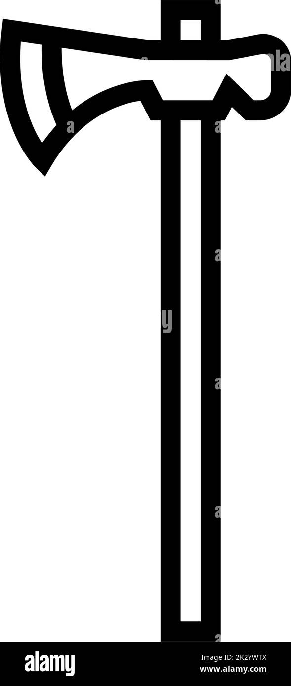 tomahawk weapon line icon vector illustration Stock Vector Image & Art ...