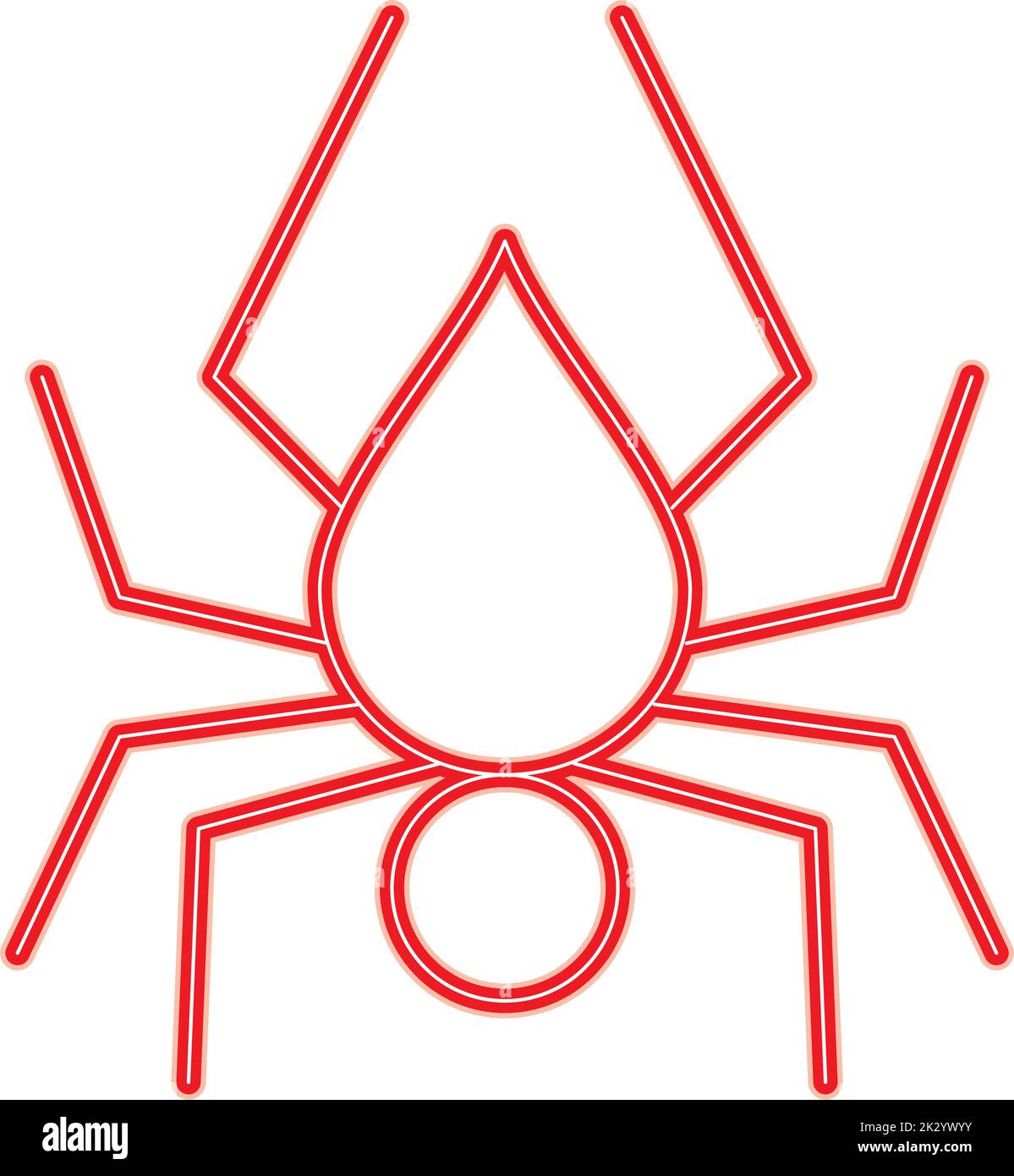 halloween spider neon light Stock Vector Image & Art - Alamy