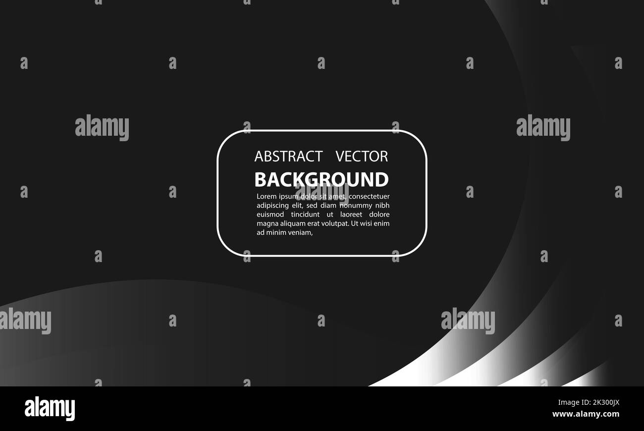 Dark gray background with white writing in the center and decorations ...