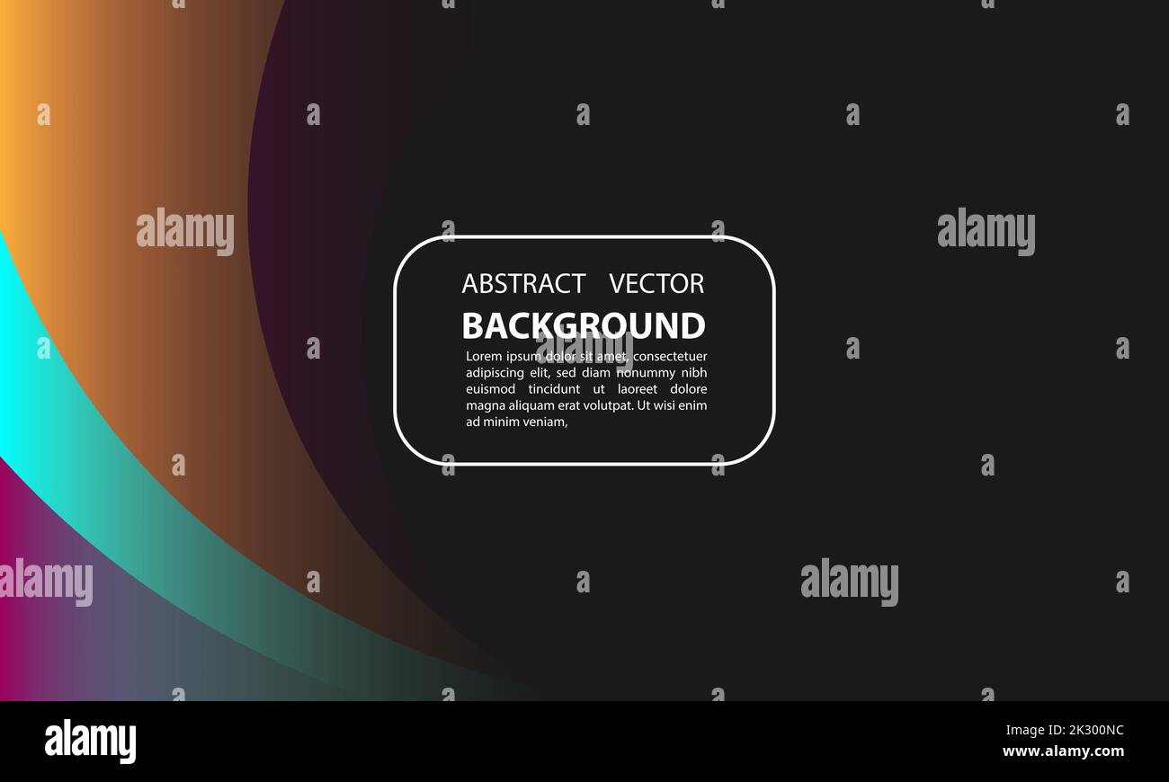 Colorful minimalistic background with white writing in the center Stock ...