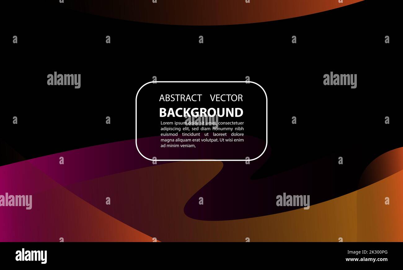 Colorful minimalistic background with white writing in the center Stock ...