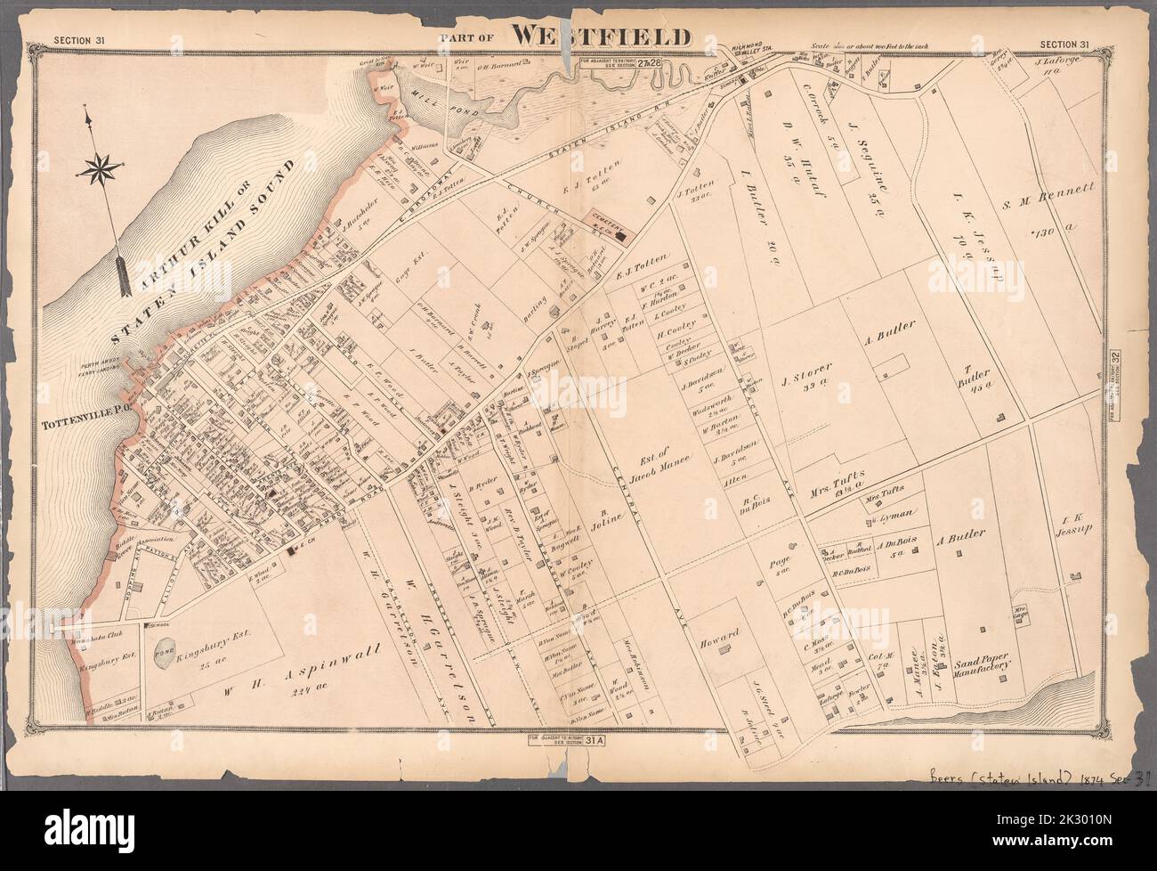 Cartographic, Maps. 1874. Lionel Pincus and Princess Firyal Map ...