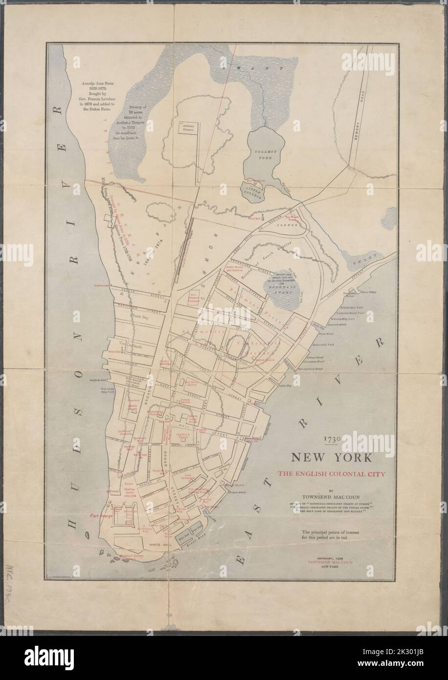 MacCoun, Townsend, 1845-1932. Cartographic, Maps. 1909. Lionel Pincus ...