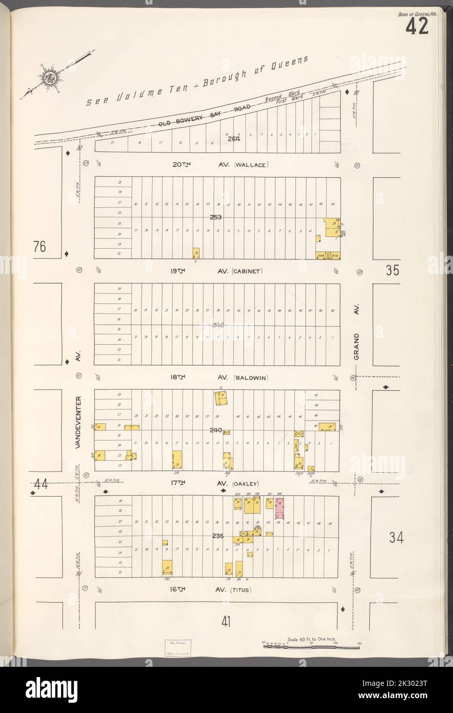 Old map of the bowery hi-res stock photography and images - Alamy