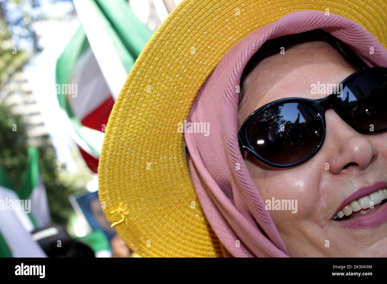 New York, NY, USA. 21st Sep, 2022. United Nations. Protest Against Iran ...
