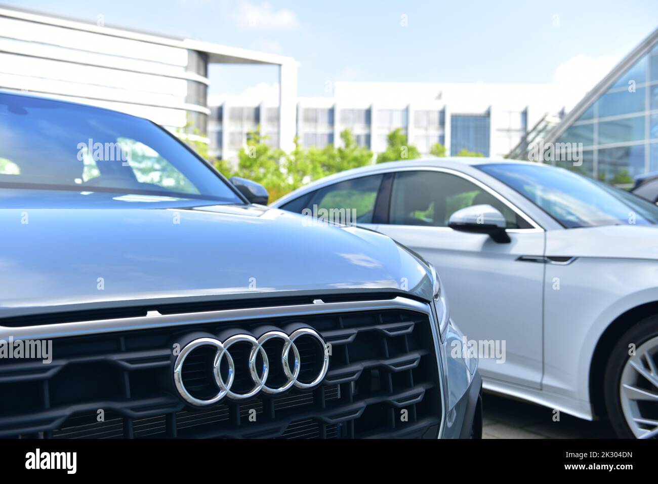 Audi factory at the headquarters in Ingolstadt, Bavaria Stock Photo - Alamy