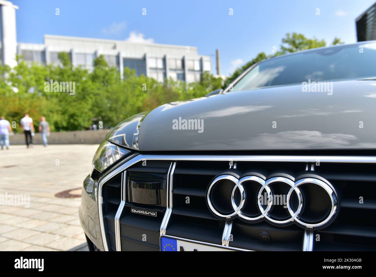 Audi factory at the headquarters in Ingolstadt, Bavaria Stock Photo - Alamy