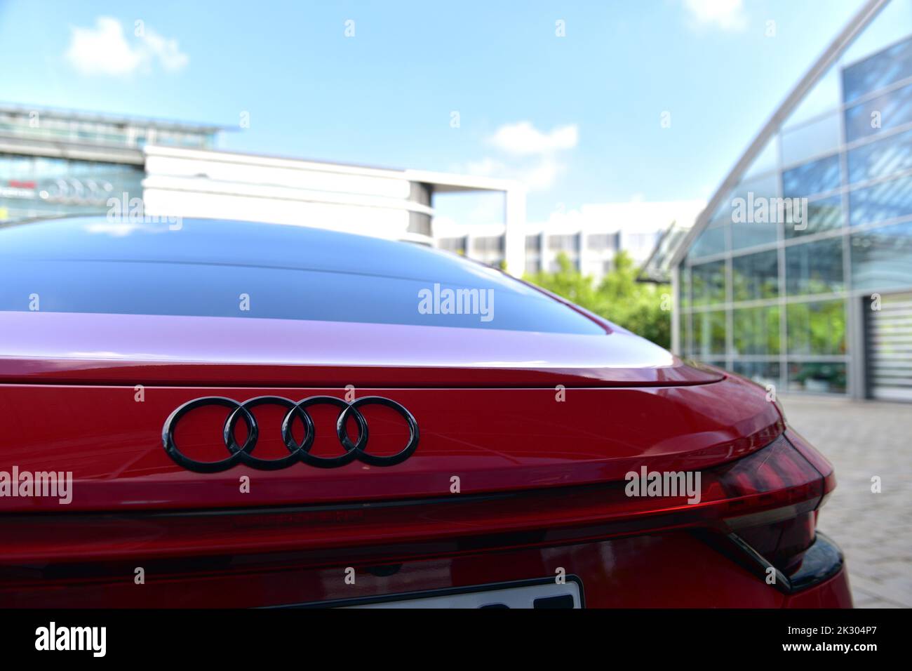 Audi factory at the headquarters in Ingolstadt, Bavaria Stock Photo - Alamy