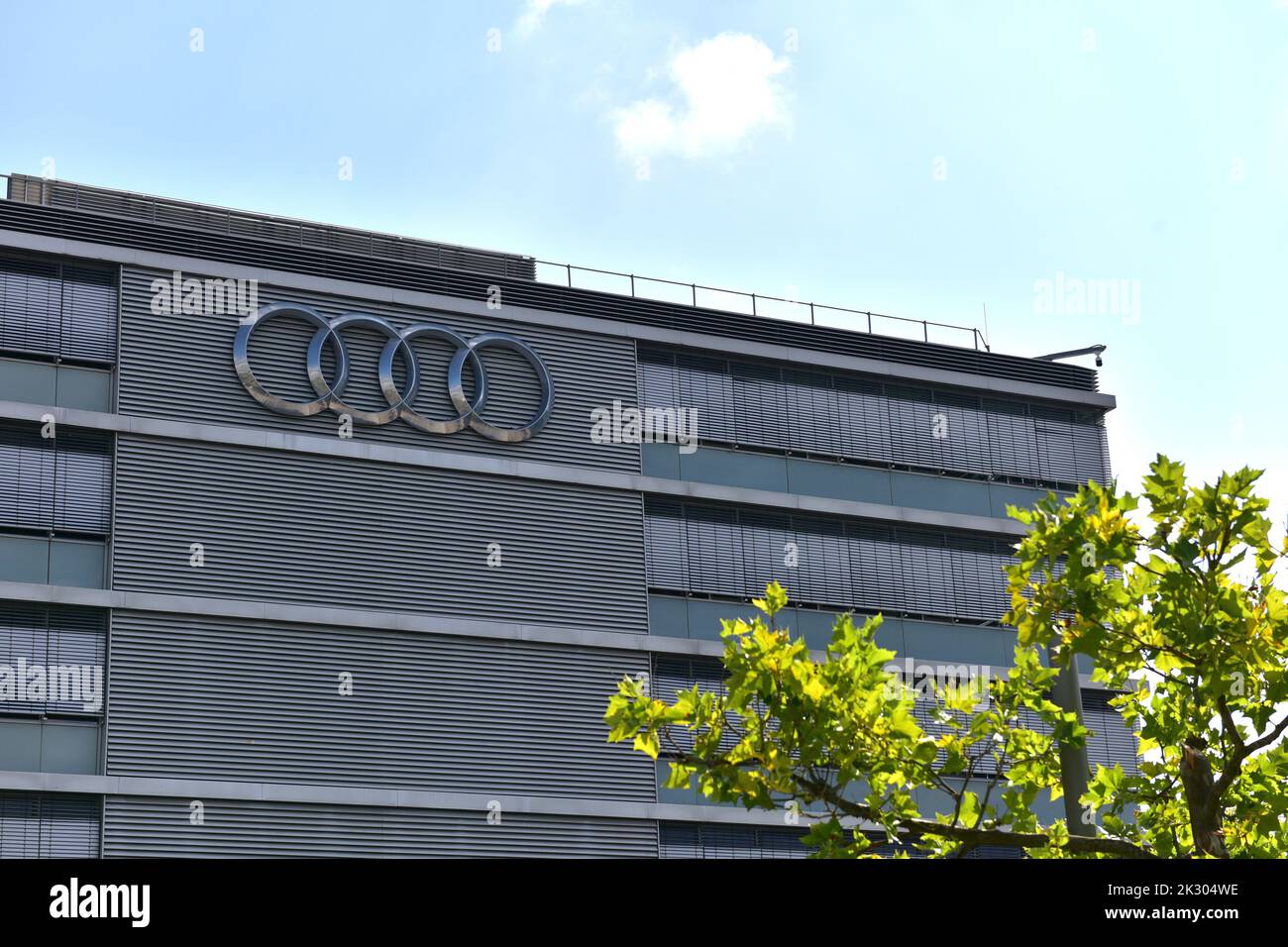 Audi factory at the headquarters in Ingolstadt, Bavaria Stock Photo - Alamy