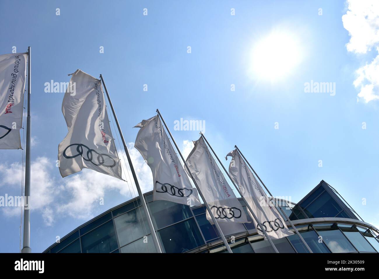 Audi factory at the headquarters in Ingolstadt, Bavaria Stock Photo - Alamy